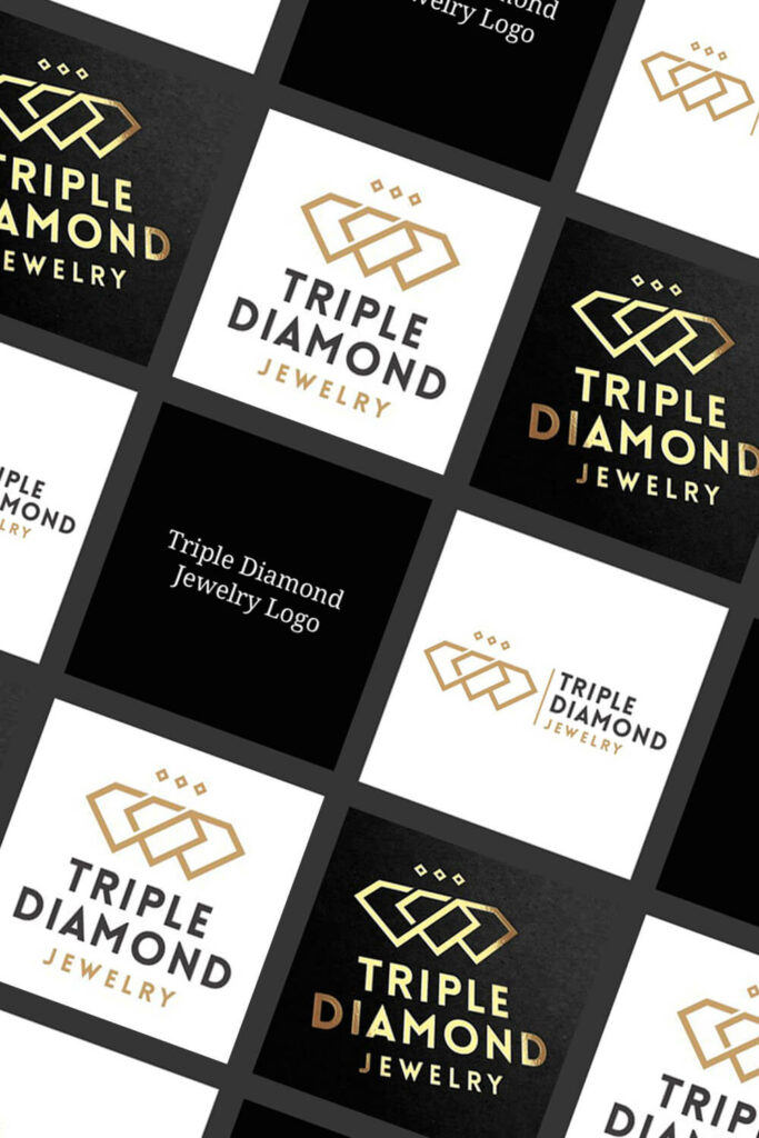 Triple Diamond Jewelry Logo – MasterBundles