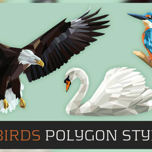 3 Birds Polygon Style | MasterBundles