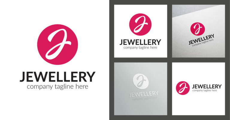 Jewellery Letter J Logo – MasterBundles