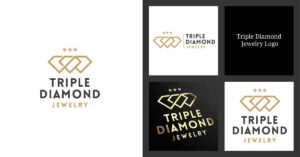 Triple Diamond Jewelry Logo – MasterBundles