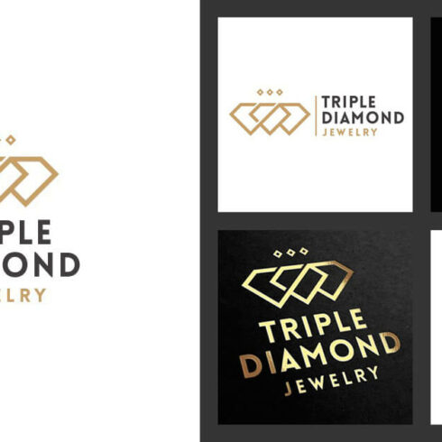 Triple Diamond Jewelry Logo | Master Bundles