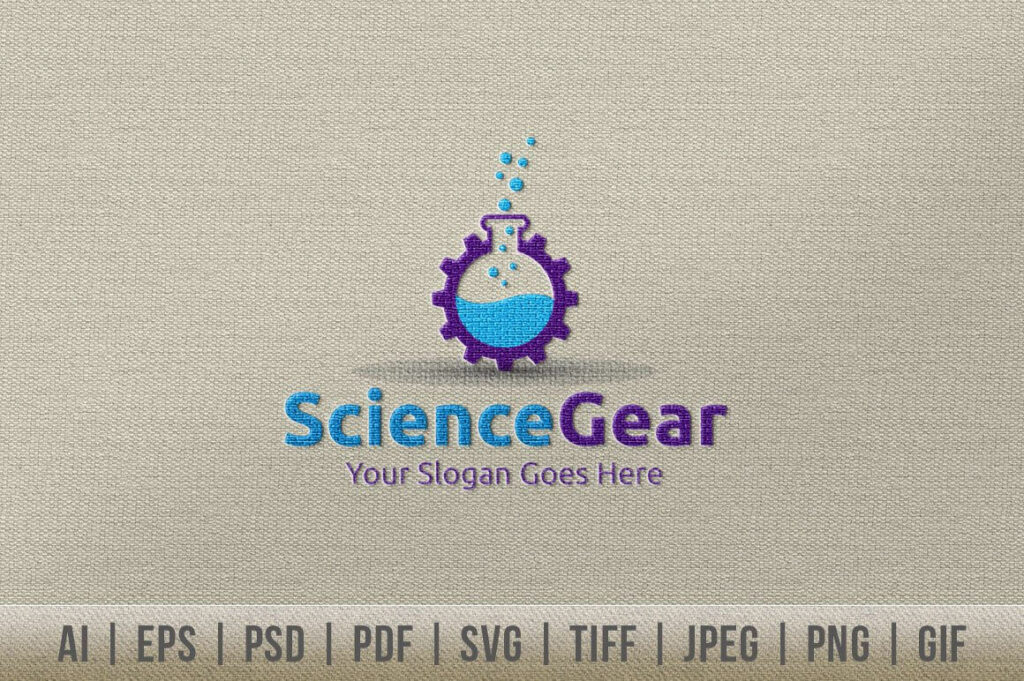 Science Gear Logo – MasterBundles