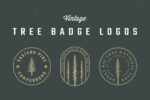 8 Vintage Tree Badge Logos – MasterBundles