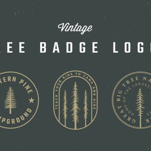 8 Vintage Tree Badge Logos | Master Bundles