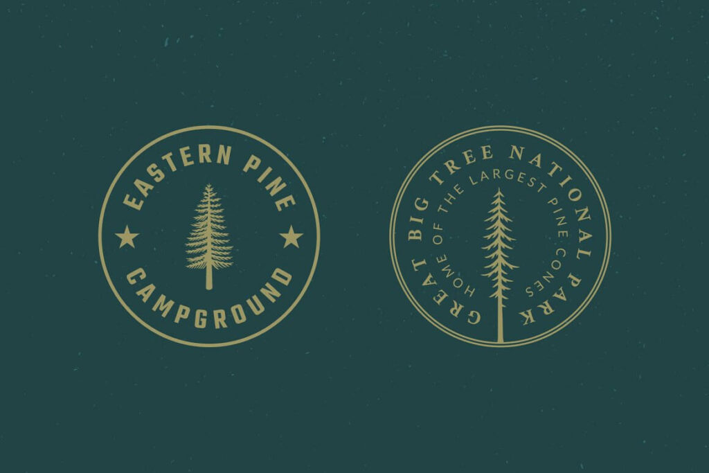 8 Vintage Tree Badge Logos – MasterBundles