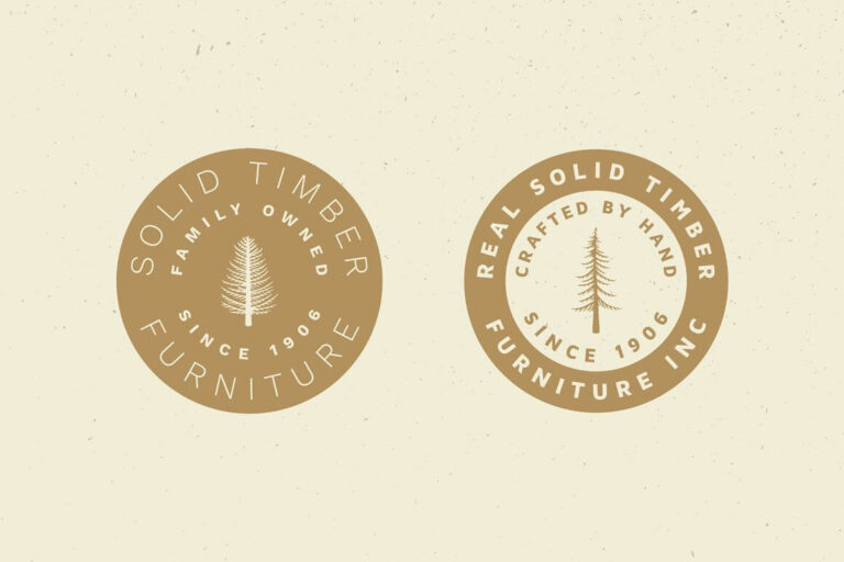 8 Vintage Tree Badge Logos – MasterBundles