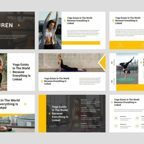 Lauren - Yoga Google Slides | Master Bundles