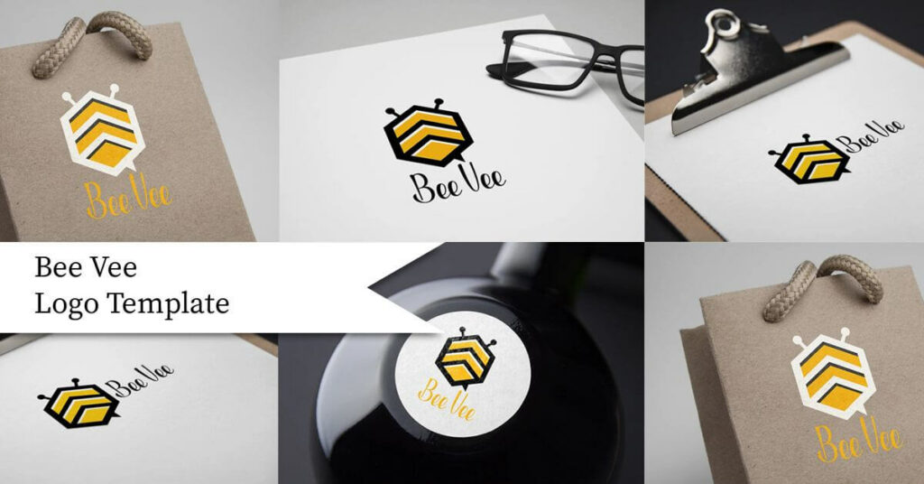 Bee Vee Logo Template – MasterBundles