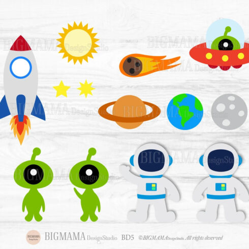 Space SVG, Space Rocket, Spaceship, Astronaut | Master Bundles
