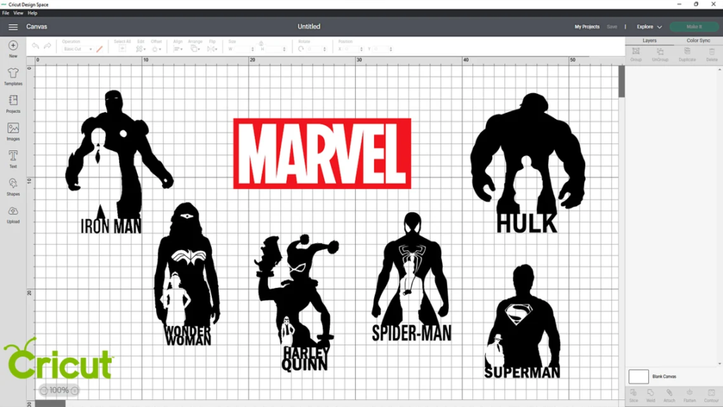 Superhero Silhouette Svg Bundle Layered Object, Superhero Vector ...