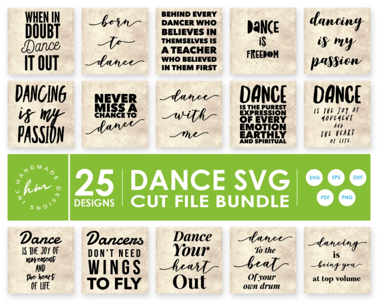 Dance Quotes Svg Bundle - 25 Cricut Designs – MasterBundles