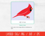 Red Cardinal Bird Svg Bundle | Master Bundles