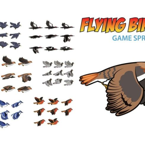 Flying Bird Game Sprite | Master Bundles