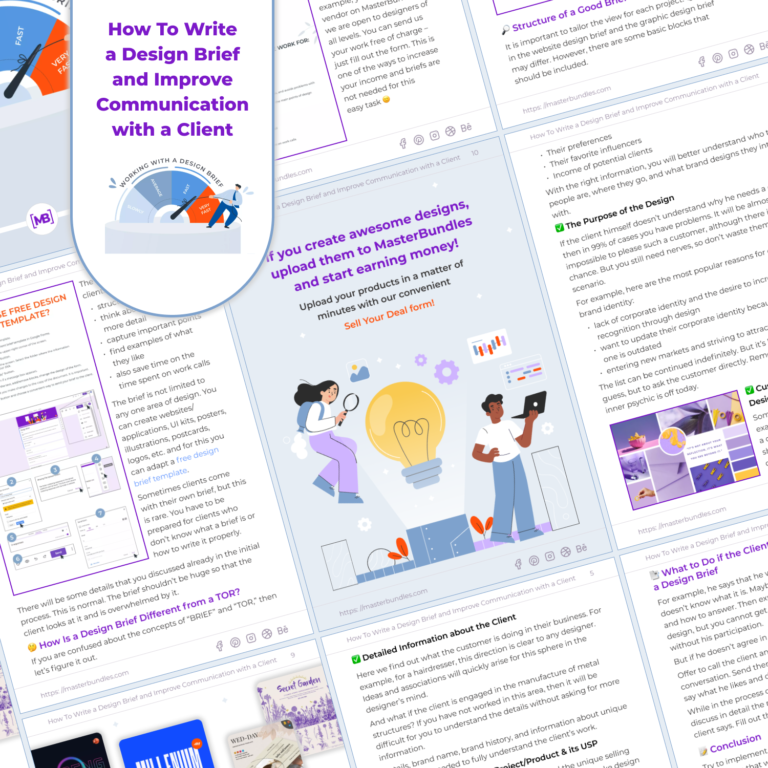 Free Guide on How to Create a Design Brief 2022 – MasterBundles
