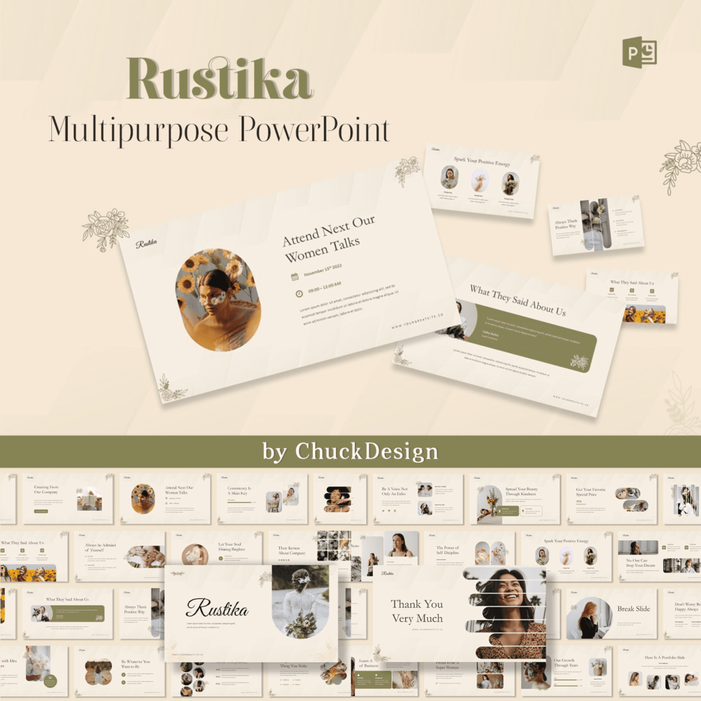 Rustika - Multipurpose PowerPoint – MasterBundles