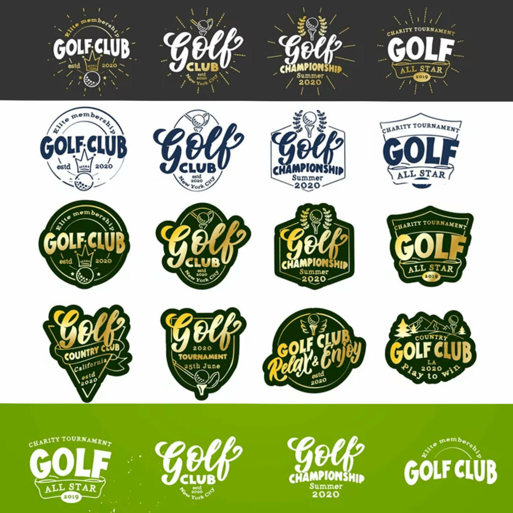 Set of Vintage Golf Emblems SVG. Golf Badges SVG, PNG – MasterBundles