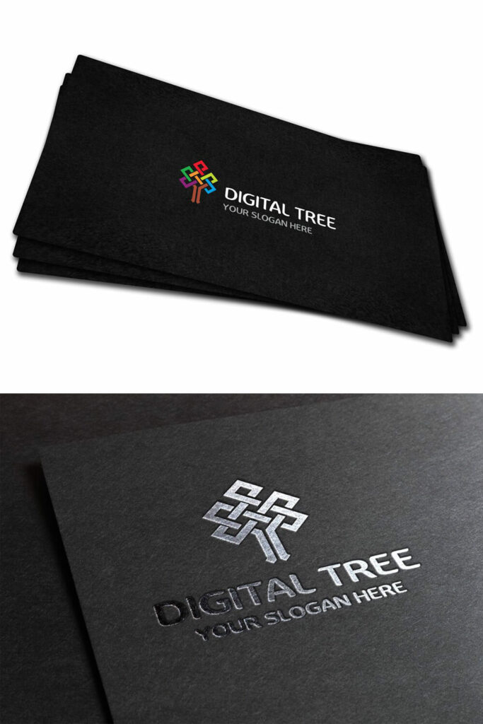 Digital Tree Logo Template – MasterBundles