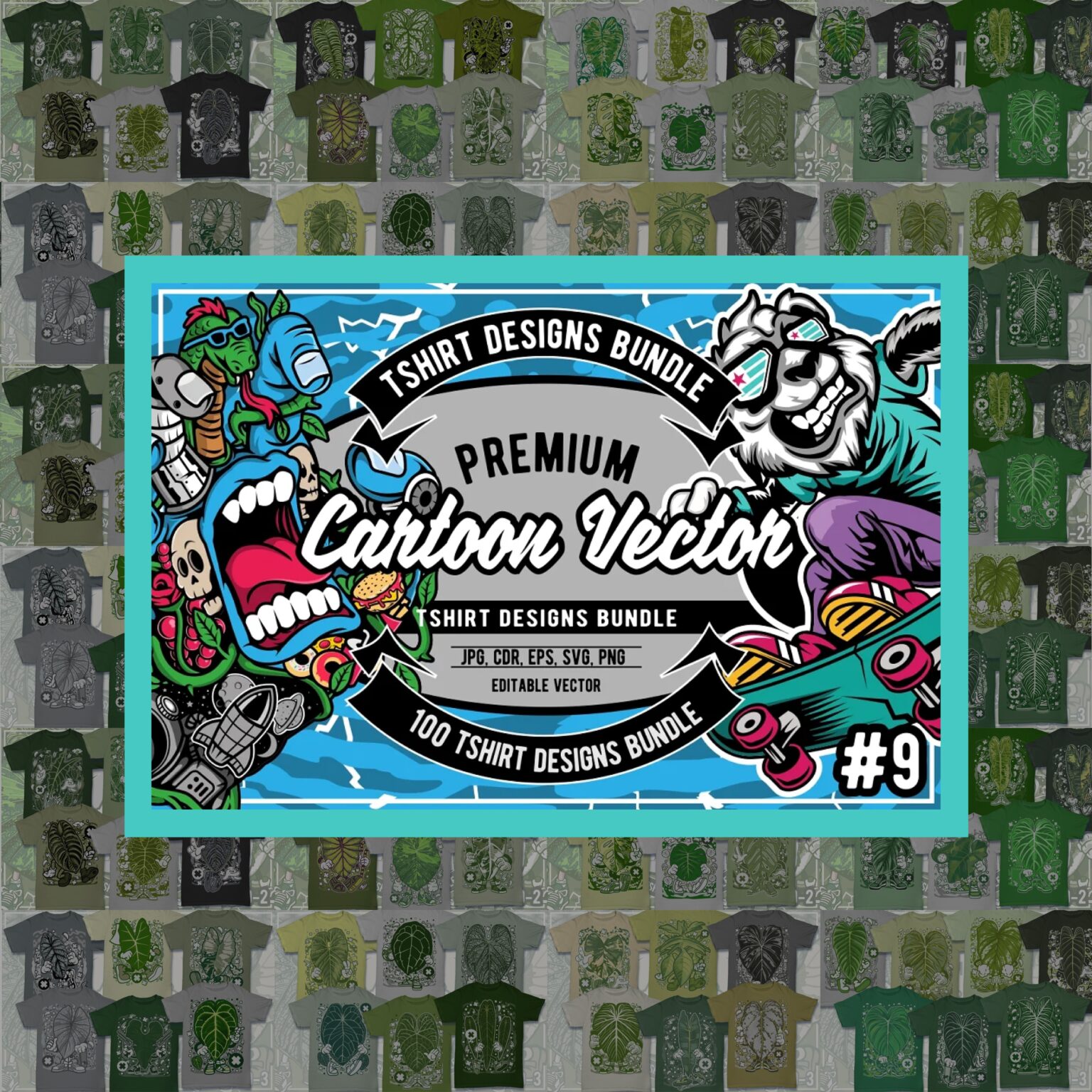 100 Cartoon T-shirt Designs Bundle – MasterBundles