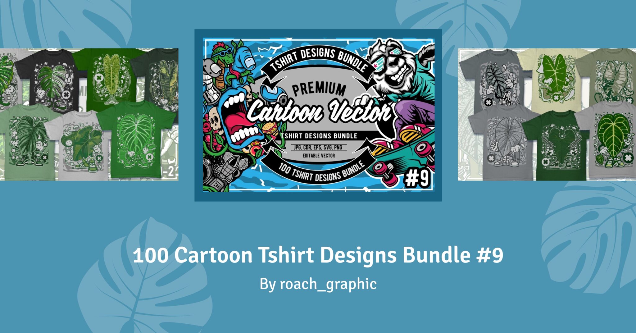 100 Cartoon T-shirt Designs Bundle – MasterBundles