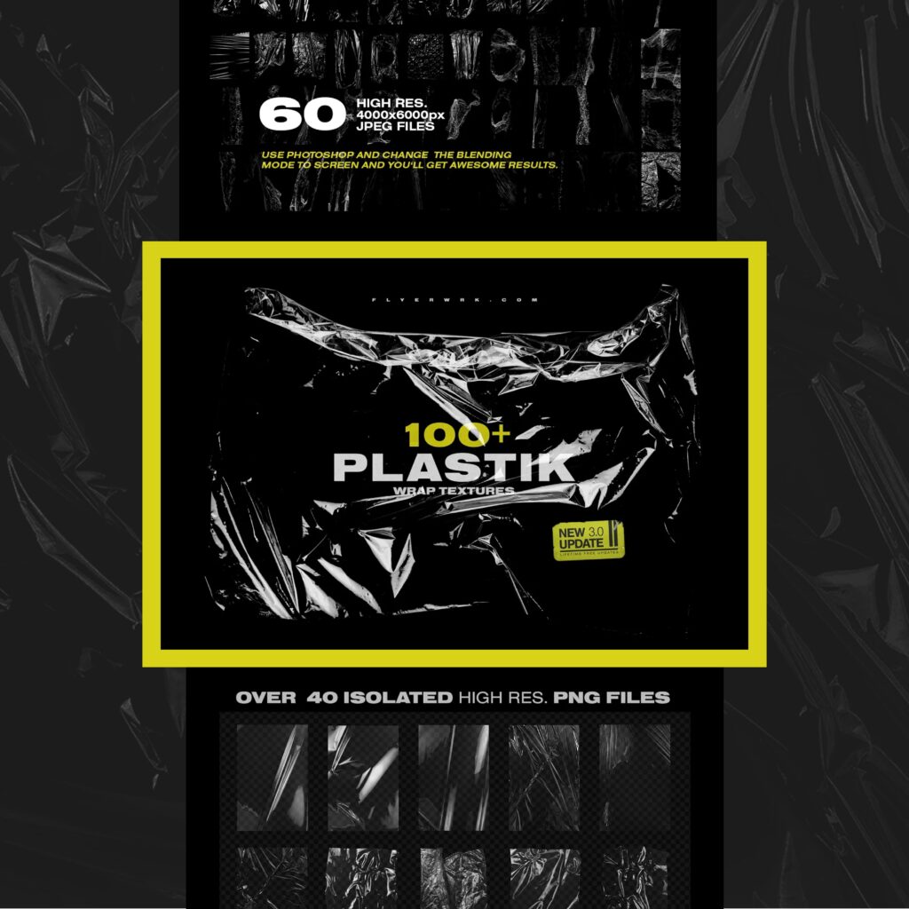 100 Plastic Wrap Textures – MasterBundles