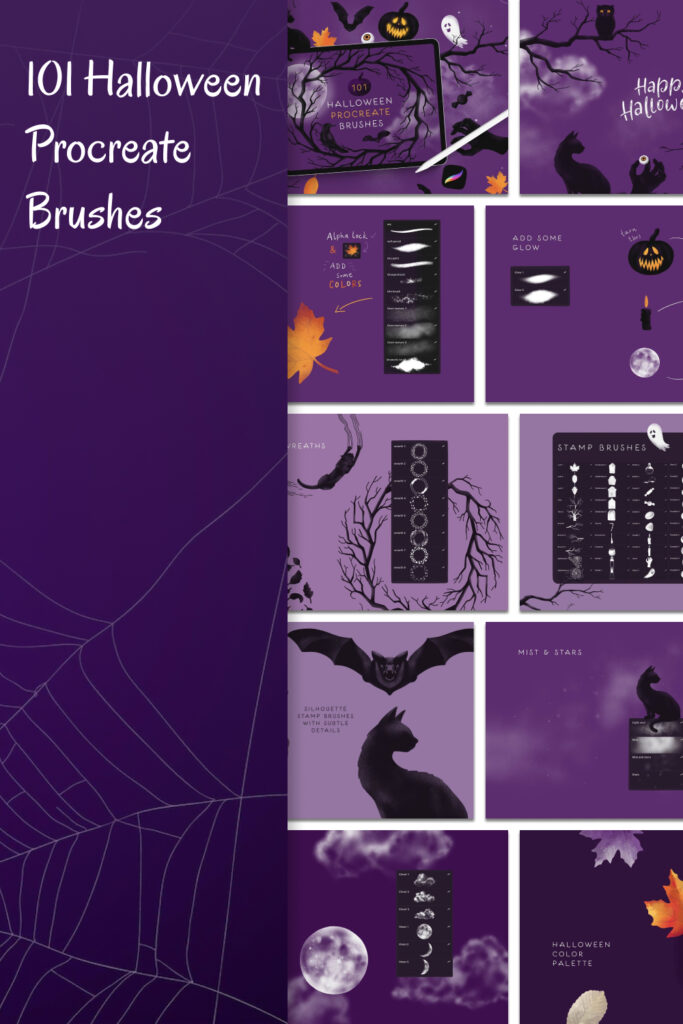 101 Halloween Procreate Brushes – MasterBundles