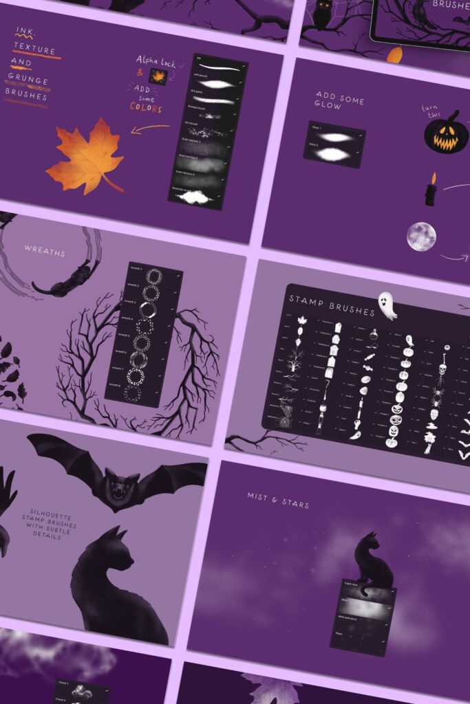101 Halloween Procreate Brushes – MasterBundles
