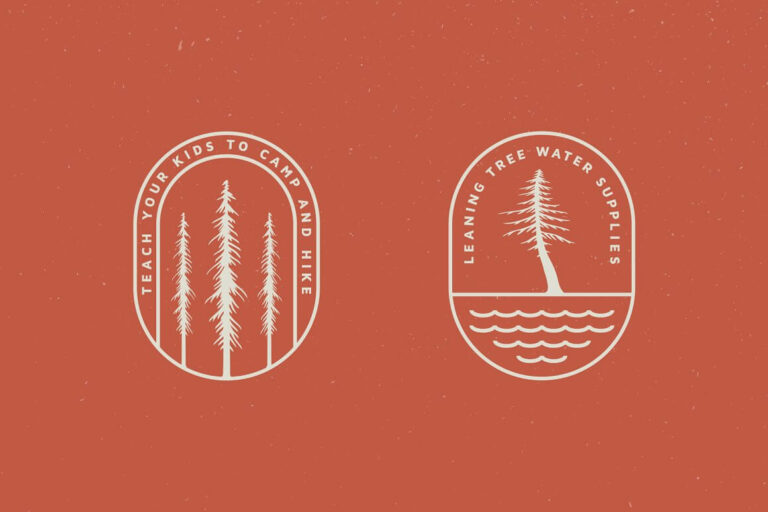 8 Vintage Tree Badge Logos – MasterBundles