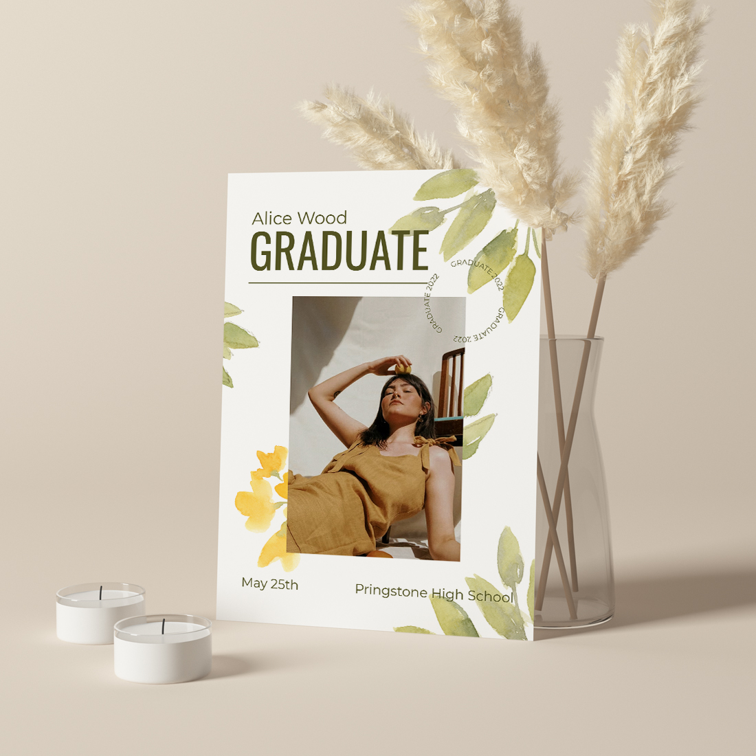 College Graduation Announcement Template – MasterBundles