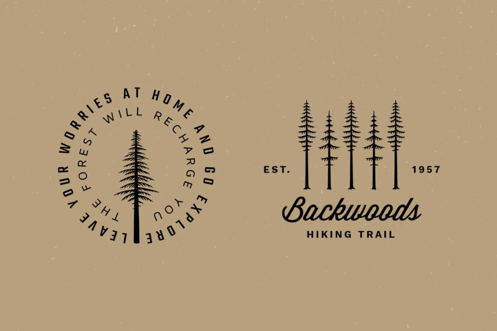 8 Vintage Tree Badge Logos – MasterBundles