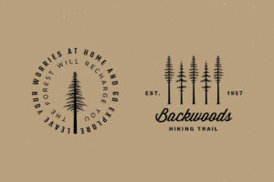 8 Vintage Tree Badge Logos – MasterBundles