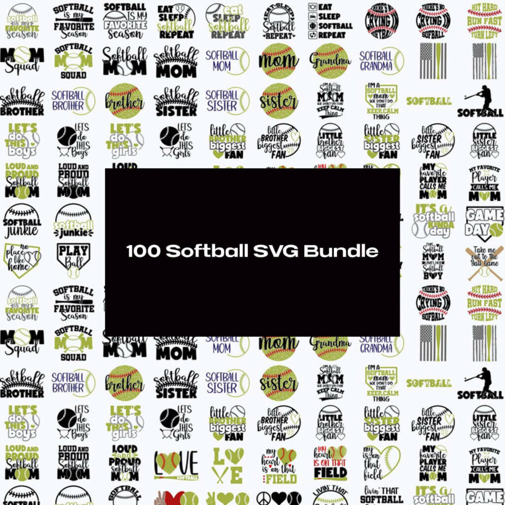 100 Softball SVG Bundle | Softball Mom SVG – MasterBundles