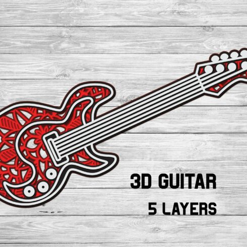 Guitar SVG 3d Layered | Music SVG Cut File | Electric Guitar | Master ...