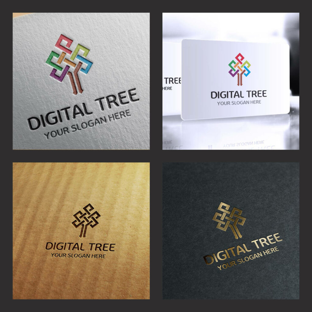 Digital Tree Logo Template – MasterBundles