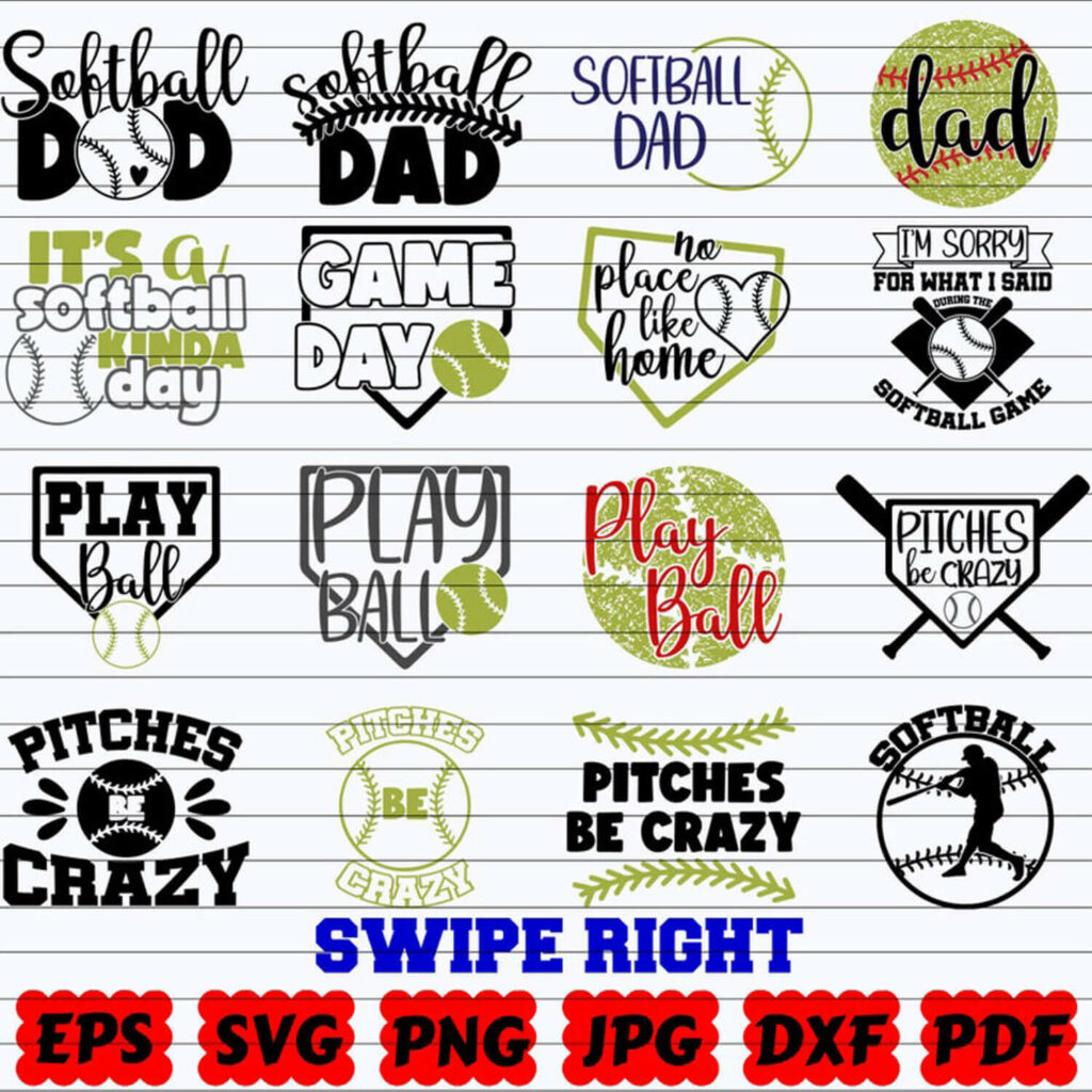 100 Softball SVG Bundle | Softball Mom SVG – MasterBundles