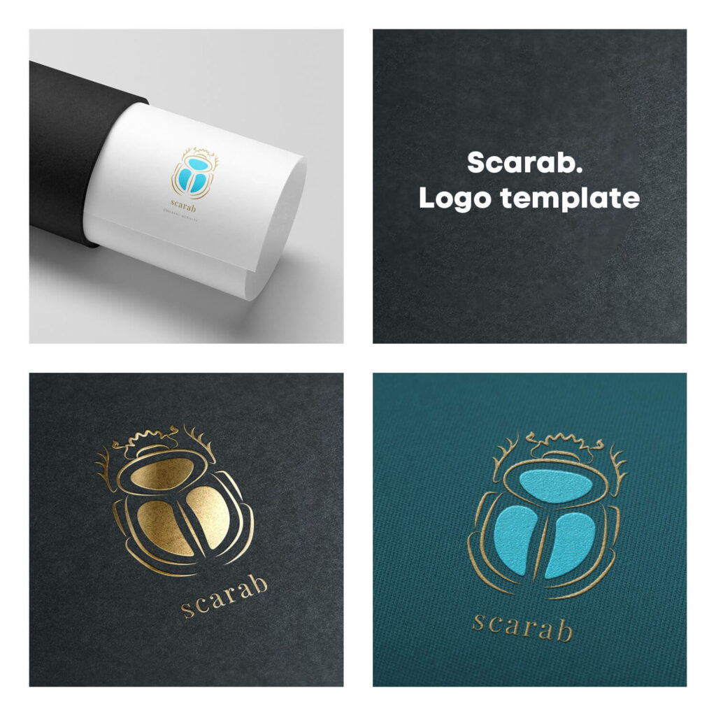 Scarab Logo Template – MasterBundles