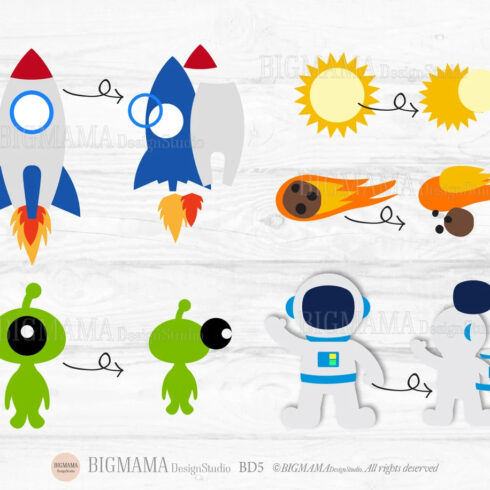 Space SVG, Space Rocket, Spaceship, Astronaut | Master Bundles