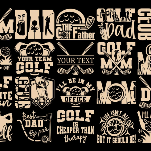 Golf SVG Bundle, SVG Quotes, Golfing SVG Cut Files | Master Bundles