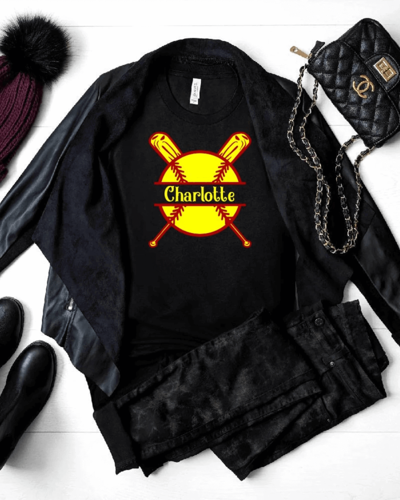 Softball Monogram Frame SVG, Softball SVG – MasterBundles