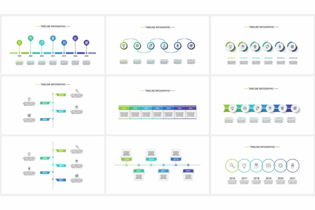 Timeline Animated Infographics – MasterBundles