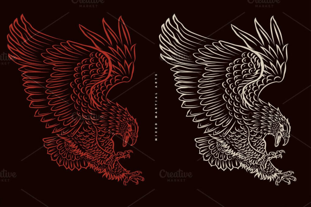 MMA Fighters Vector Illustrations – MasterBundles