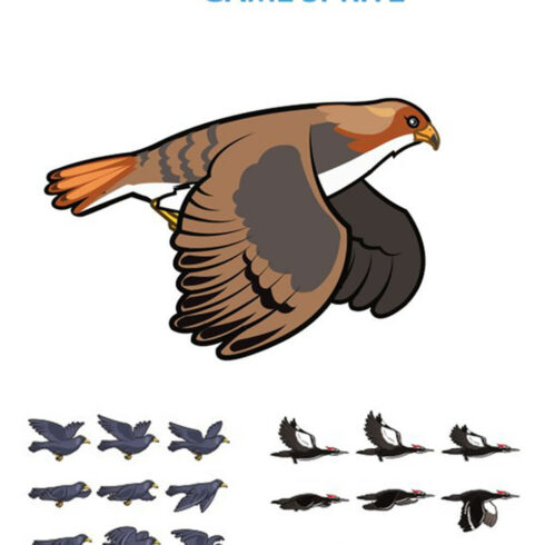 Flying Bird Game Sprite | Master Bundles
