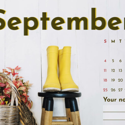 Free Editable Printable September Calendar | Master Bundles