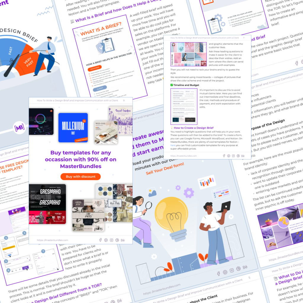 Free Guide on How to Create a Design Brief 2022 – MasterBundles