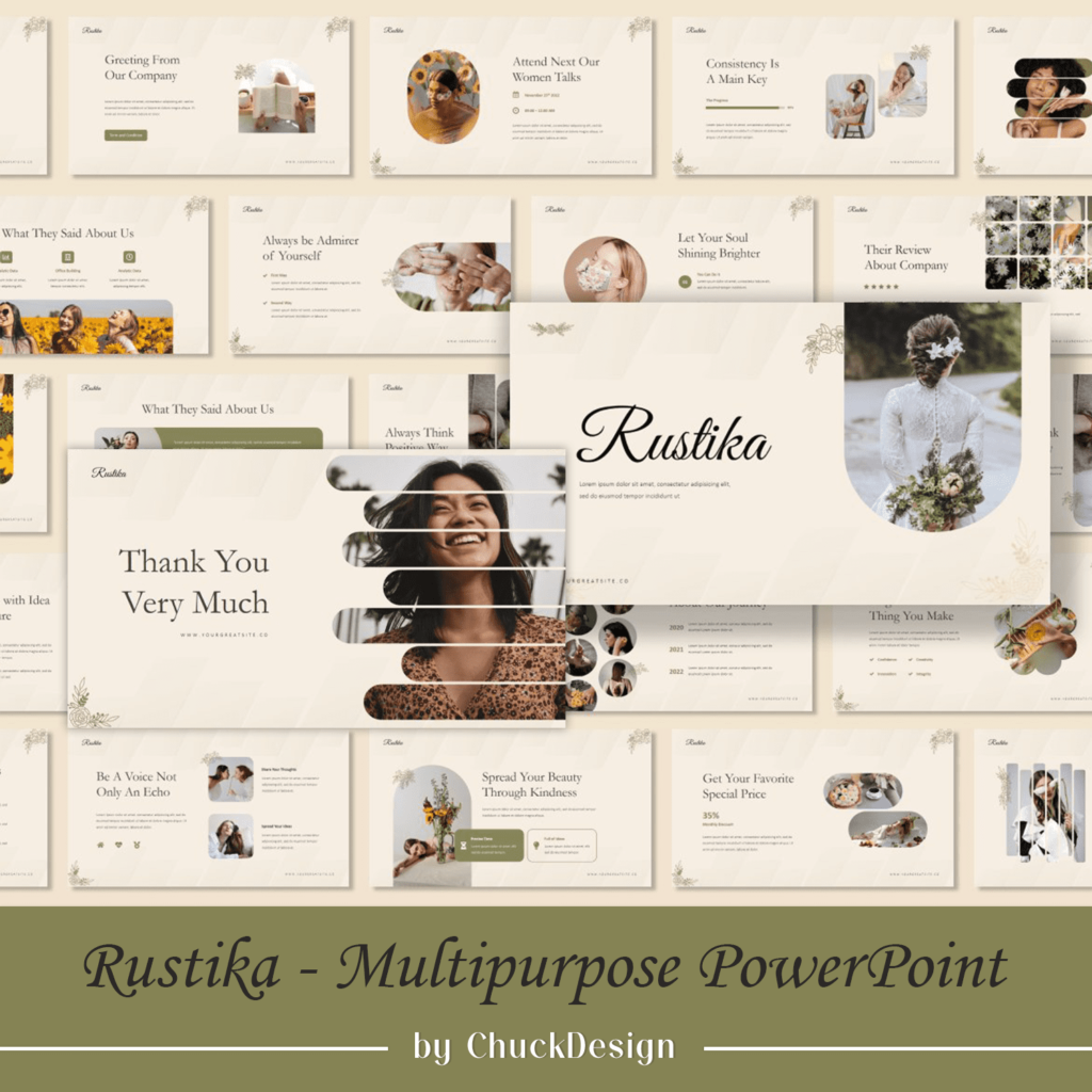 Rustika - Multipurpose PowerPoint – MasterBundles