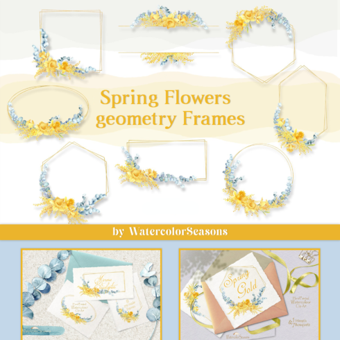 Spring Flowers - Geometry Frames – MasterBundles