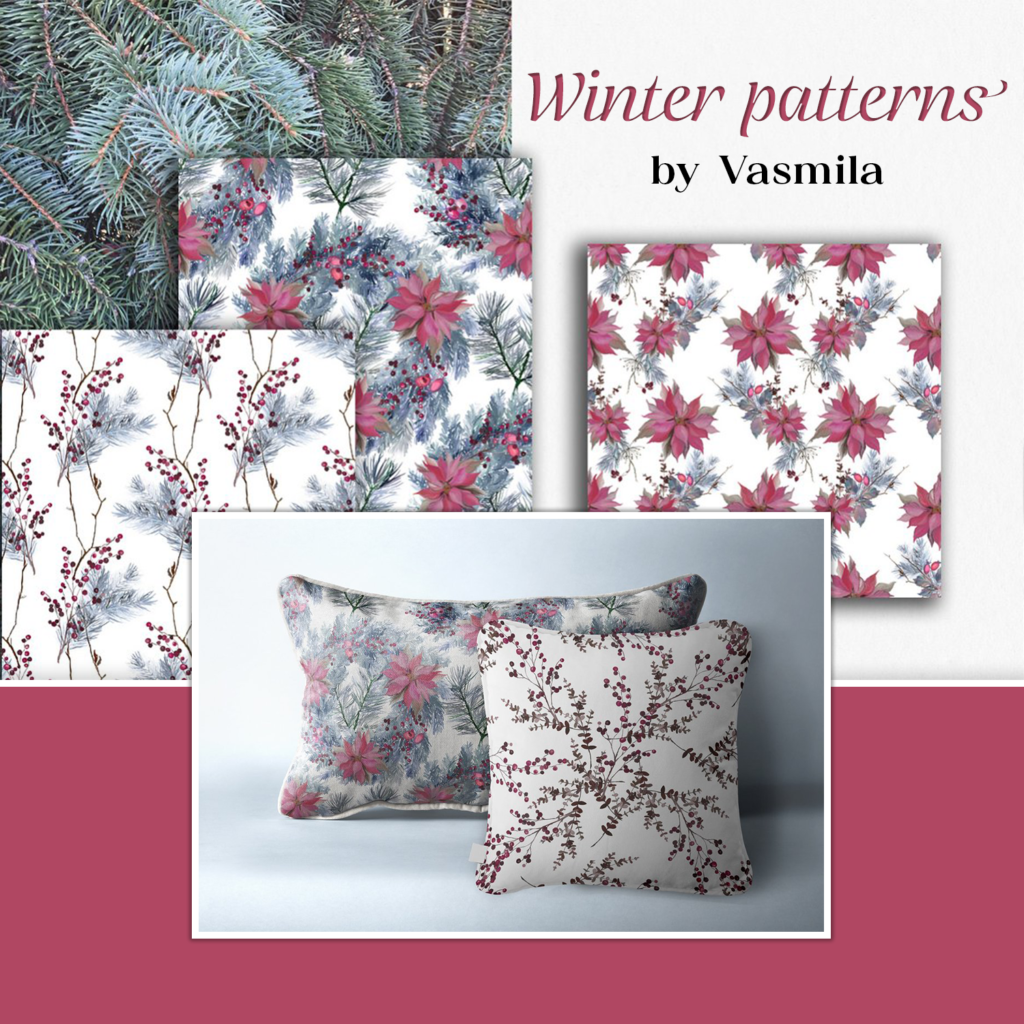 10 Winter Patterns: Christmas Seamless Patterns – MasterBundles