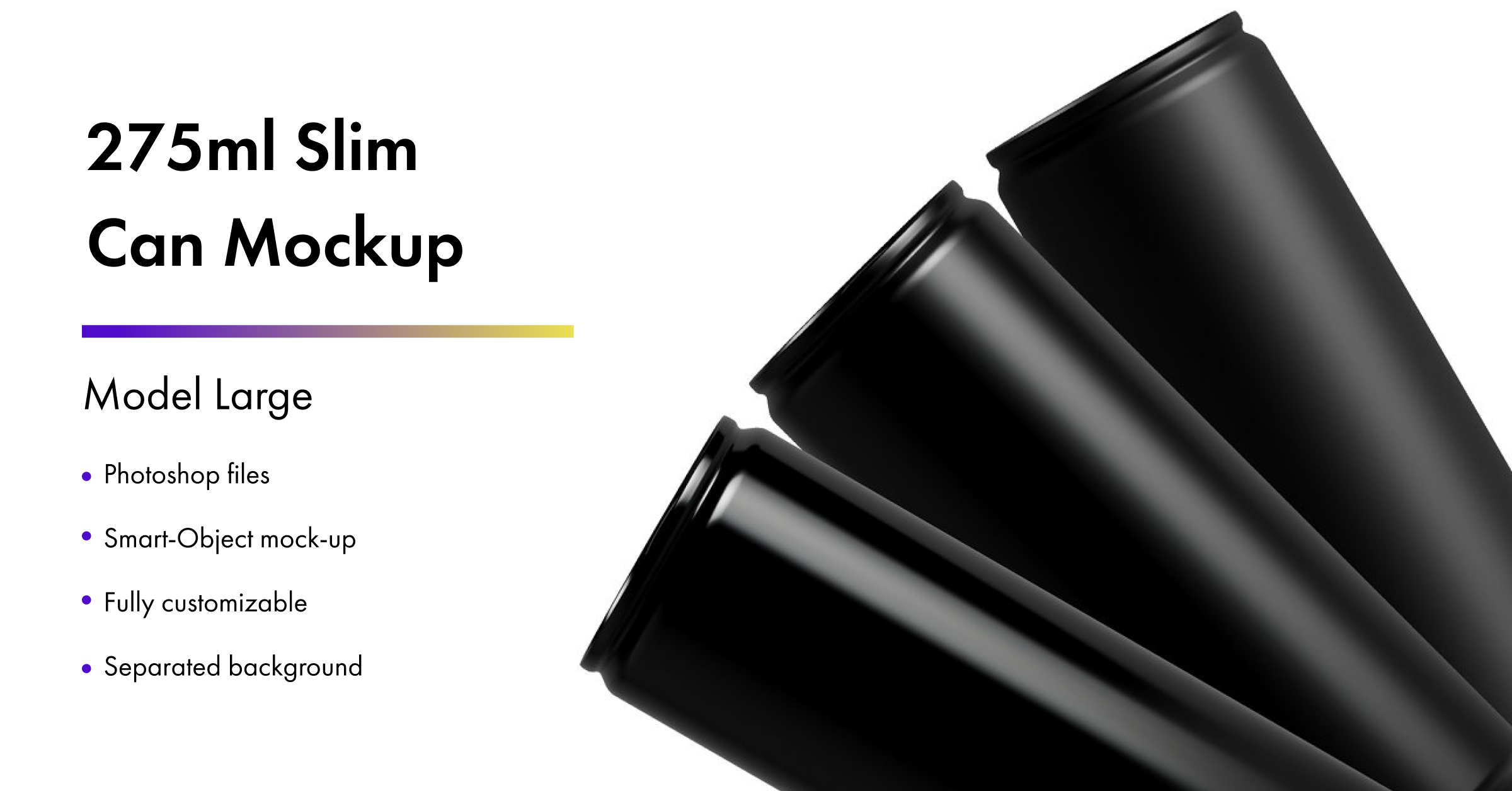 275ml Slim Can Mockup – MasterBundles