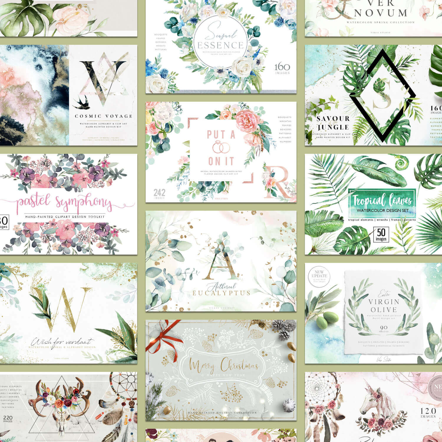BUNDLE Whole Shop Watercolor Floral – MasterBundles