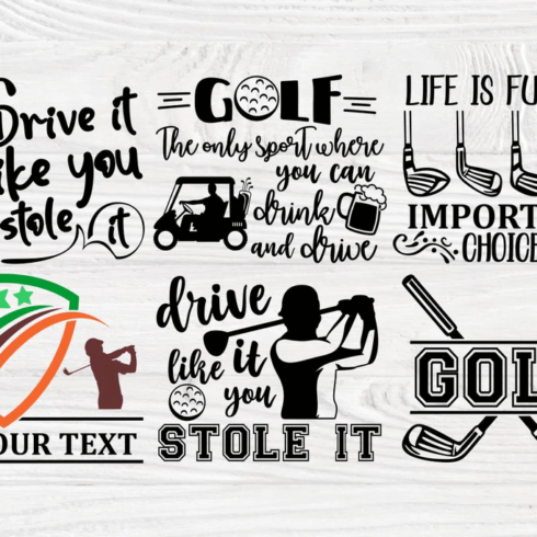 Golf SVG Bundle, Golf Svg Cut Files, Golf Club SVG | Master Bundles
