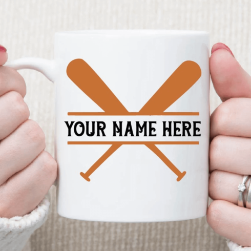 Softball Monogram Frame SVG, Softball SVG | Master Bundles